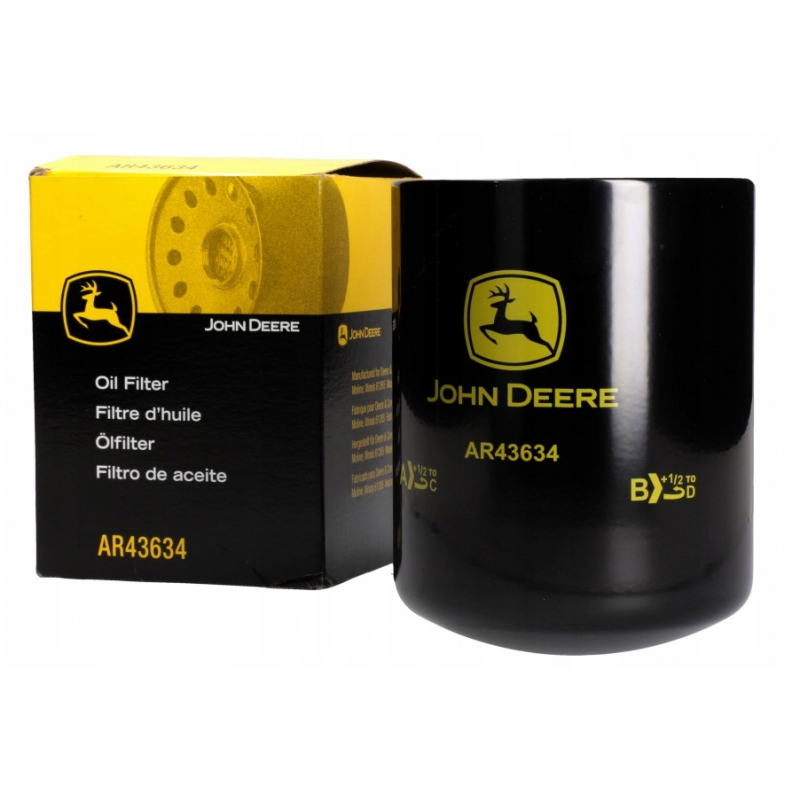 AR43634 Filtr oleju silnika John Deere